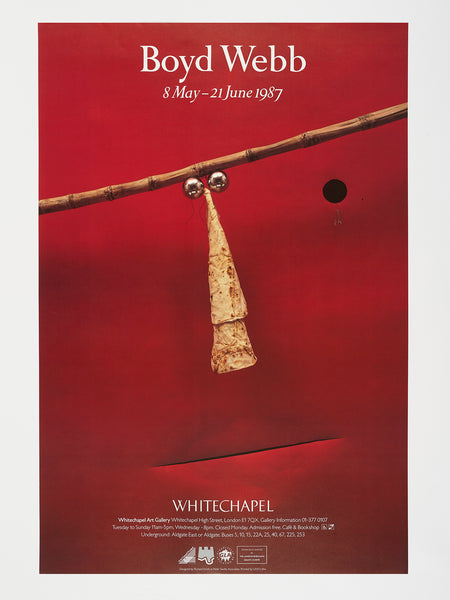 Boyd Webb exhibition poster (1987) – Whitechapel Gallery